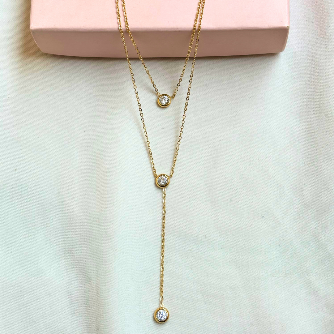 Stone Layered Necklace – Label By Hemi