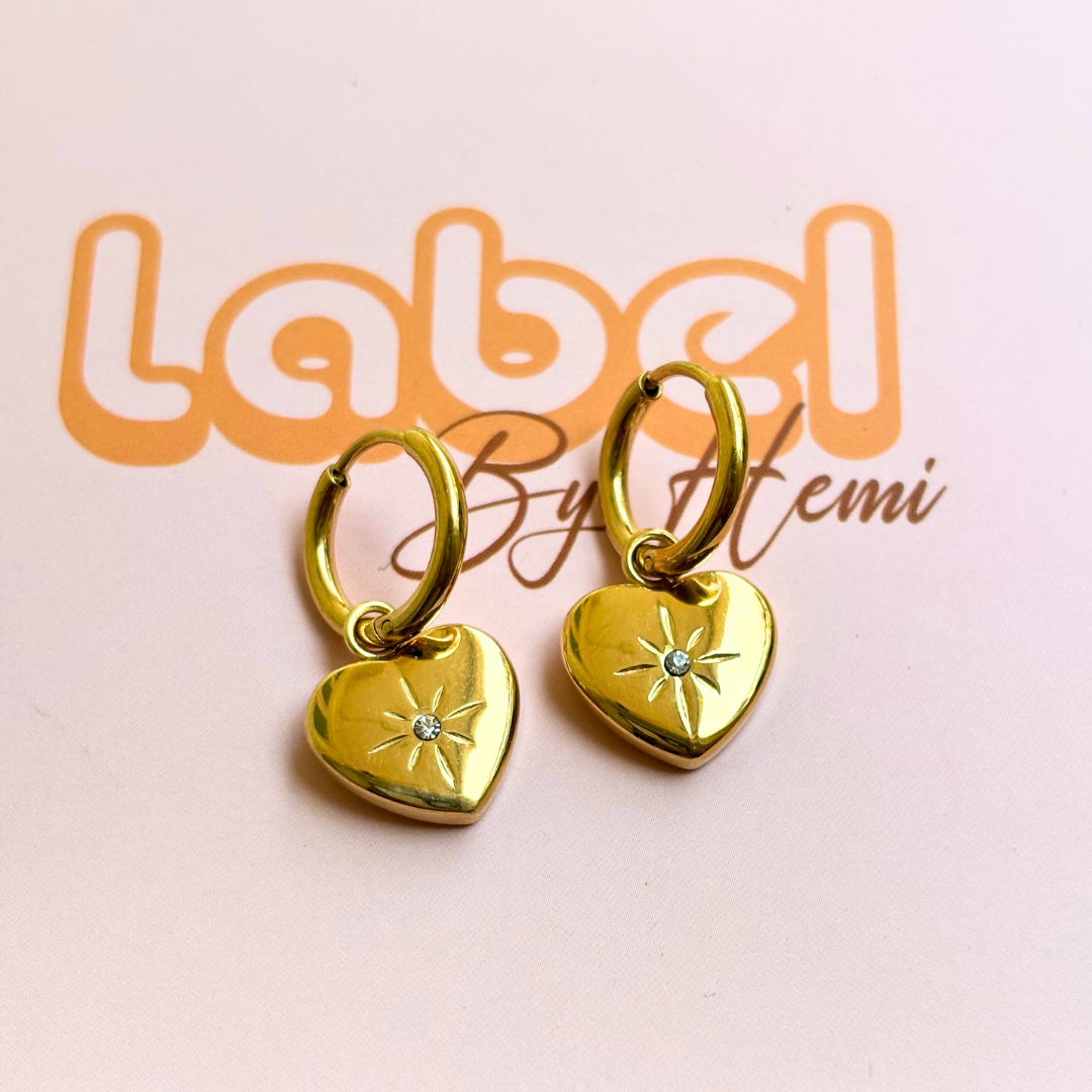 Heart Kiya Hoops – Label By Hemi